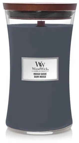 WoodWick Svíčka Indigo Suede váza velká, 609,5 g