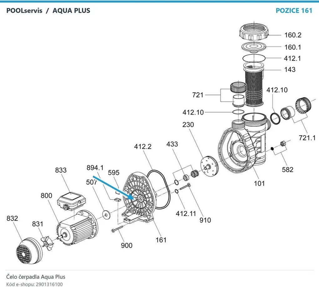 Badu Čelo čerpadla Aqua Plus – 2901316100