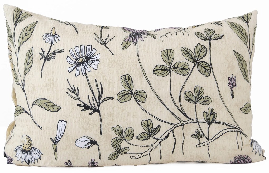 MK Lůžkoviny Krepový povlak na polštář Renforcé 40 x 60 cm - Herbář béžový