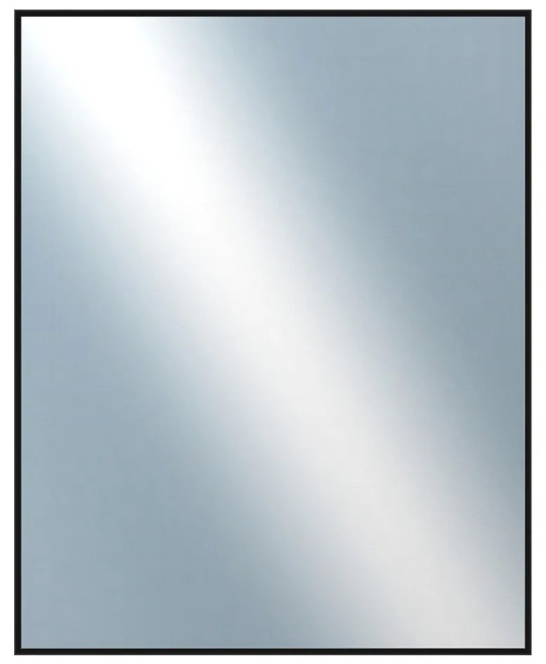 DANTIK - Zarámované zrcadlo - rozměr s rámem cca 80x100 cm z lišty Hliník černá lesklá |P269-016 (7269016)