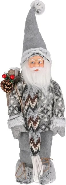 Vánoční dekorace Santa Claus s pytlem 50 cm