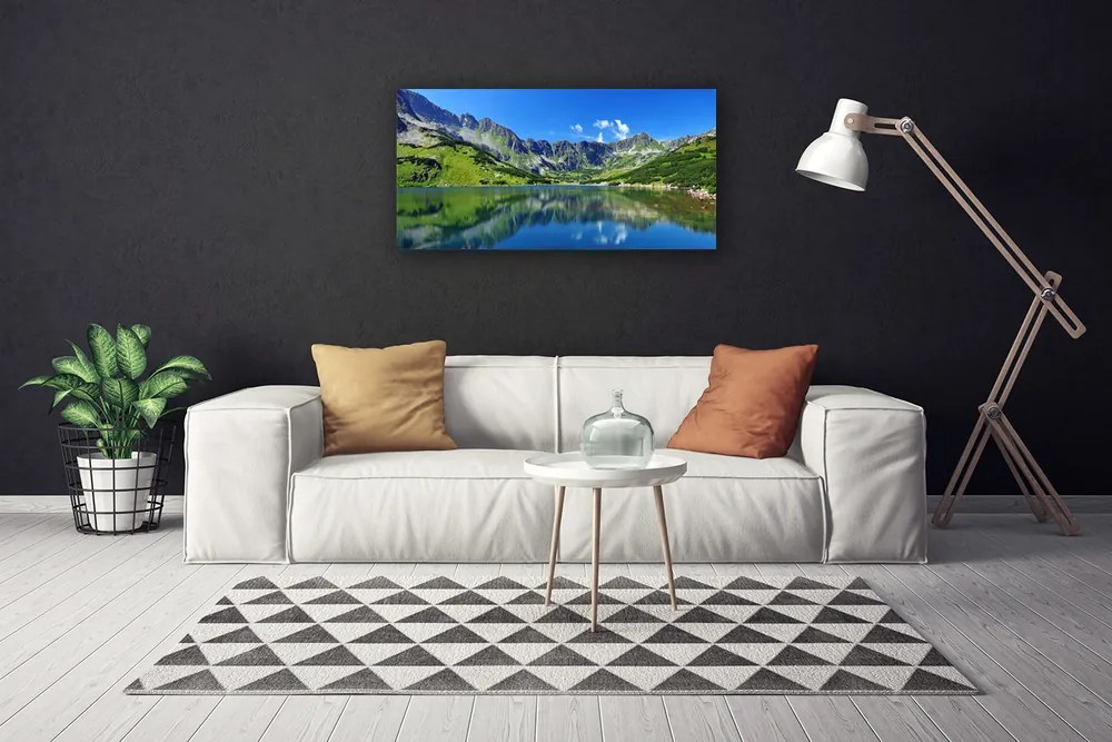 Obraz na plátně Hora Jezero Krajina 100x50 cm