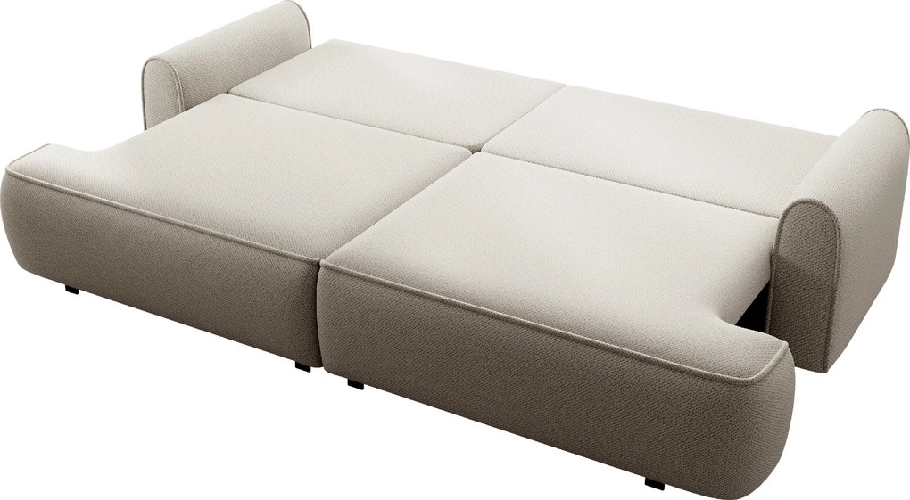 PCo Pohovka OVIEDO, 250 cm Barva látky: Černá (Abriamo 08)