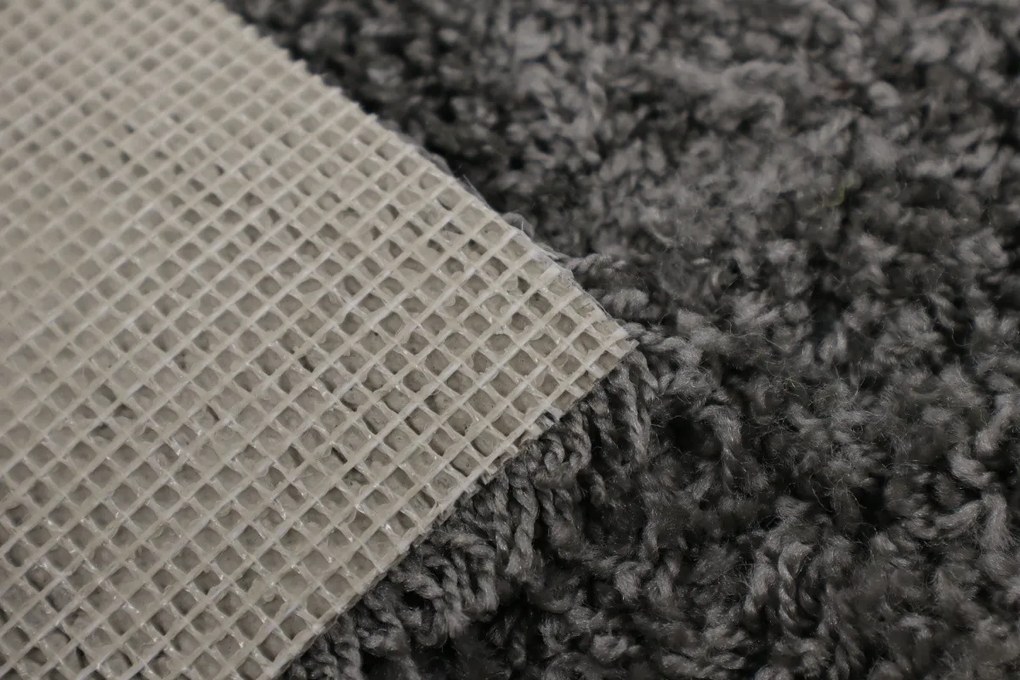 Vopi, Metrážový koberec Color Shaggy šedý - neúčtujeme odřezky z role, na míru, šíře 2m,3m,4m, šedá, ab (mřížka), ložnice
