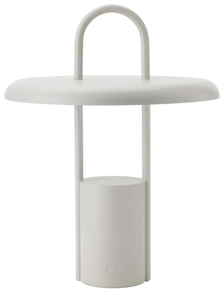 Stelton Přenosná LED lampa Pier Sand, krémová barva, kov