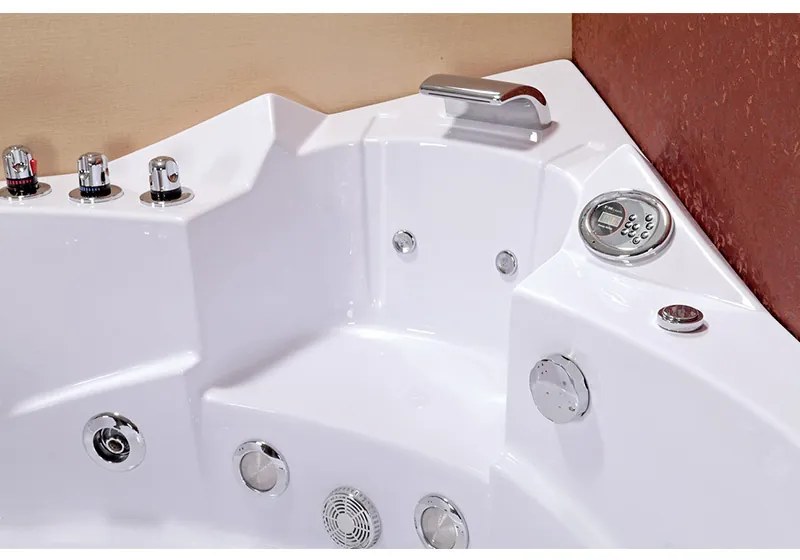 BPS-koupelny Hydromasážní vana HYD-OR632A 152x152 bez ohřevu vody