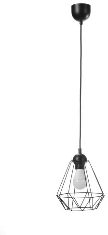 Lampa závěsná Diamant Loft Slim E27 černá