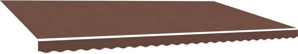 Náhradní plachta na markýzu hnědá 600 x 350 cm polyesterová 311984