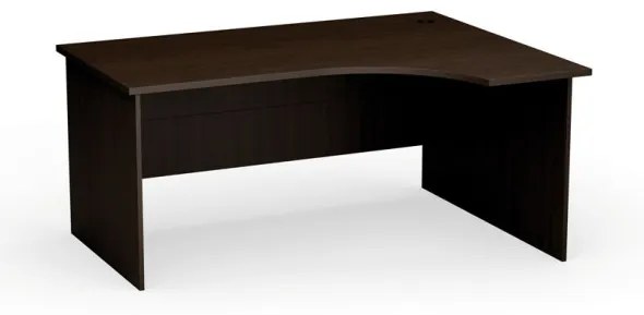 Rohový kancelářský pracovní stůl PRIMO Classic, 160 x 120 cm, pravý, wenge