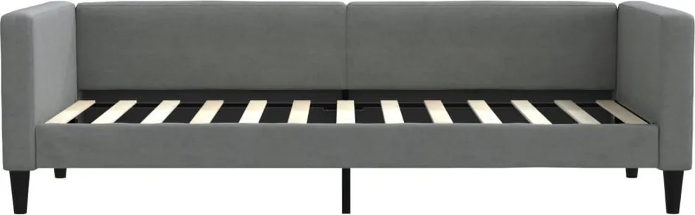 Válenda s matrací tmavě šedá 80 x 200 cm textil 3196556