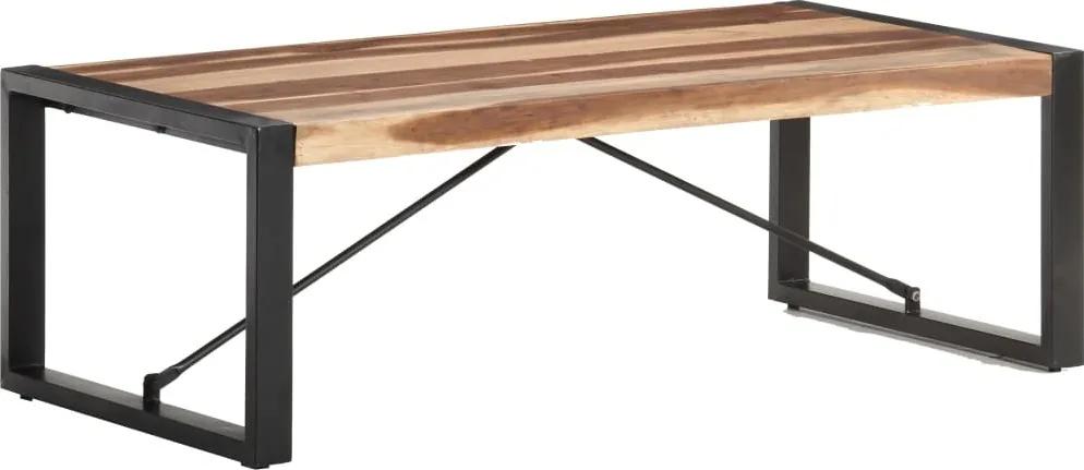 vidaXL Konferenční stolek 120x60x40 cm masivní dřevo vzhled sheeshamu [321537]
