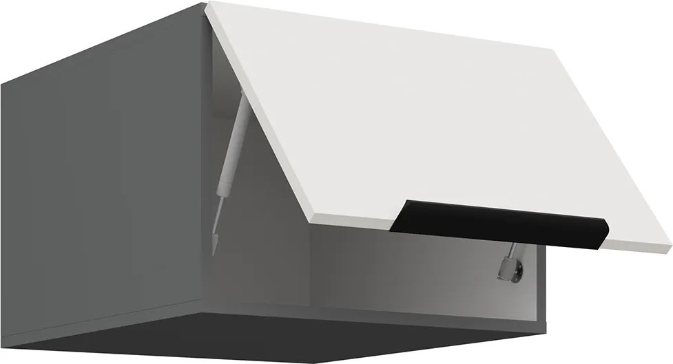 ARIA aw | horní skříňka 50 NAGU-36 1F výklopná | 50 cm | HLUBOKÁ | ANTI FINGERPRINT povrch | antracit/bílá