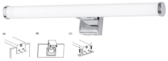 Top Light - LED Koupelnové osvětlení zrcadla OREGON LED/7W/230V 40 cm IP44