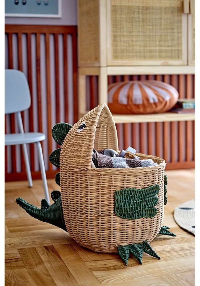 Ratanový dětský koš na hračky v přírodní barvě 37x57x48 cm Eddi – Bloomingville Mini