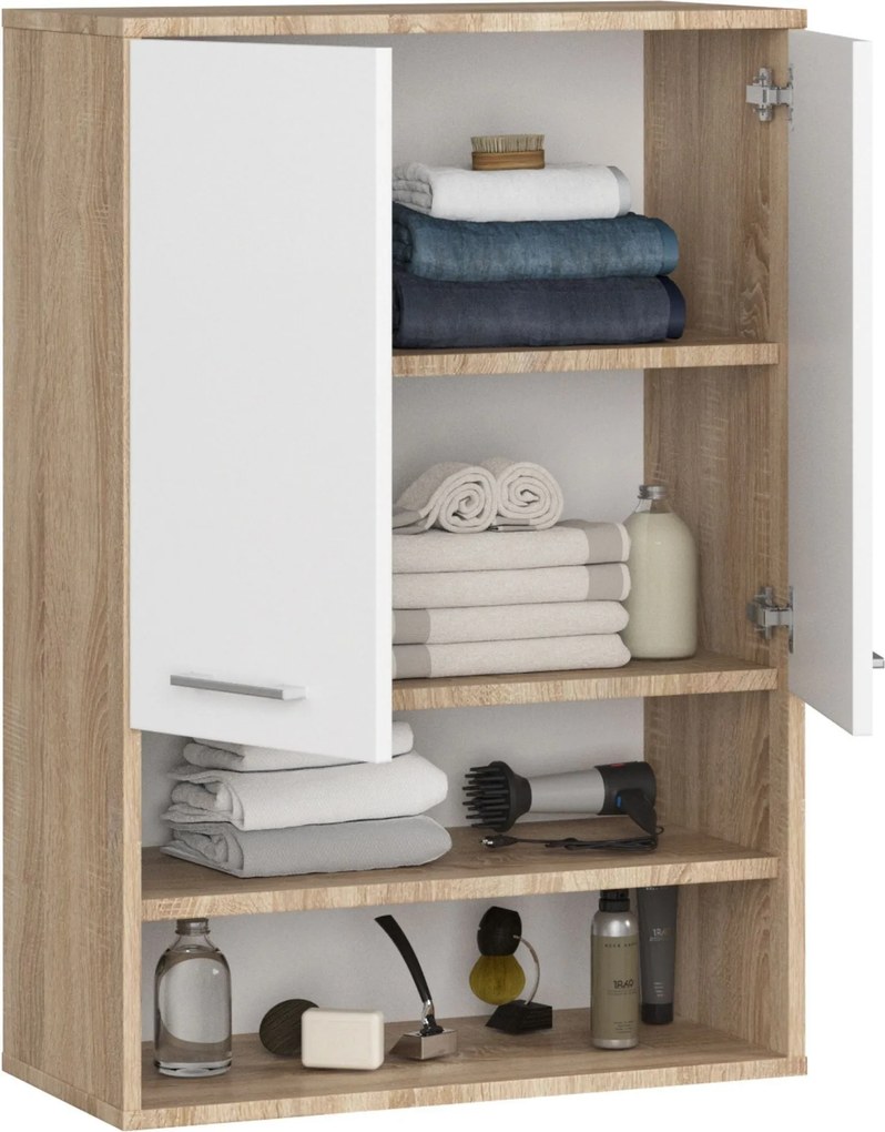 Závěsná koupelnová skříňka Fin W64 2D 64 cm - výběr z 8 provedení