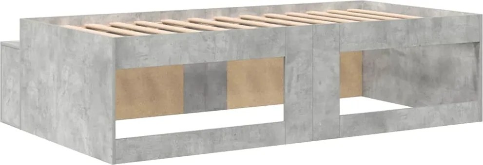 Rám postele Betonově šedá 80 x 200 cm Kompozitní dřevo 3335200