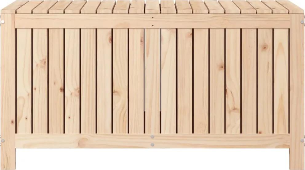 vidaXL Zahradní úložný box šedý 121 x 55 x 64 cm masivní borové dřevo [823843] Barva: Medově hnědá borovice