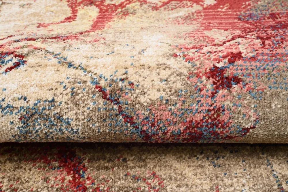 Designový koberec s abstraktním vzorem do obývacího pokoje Šířka: 120 cm | Délka: 170 cm