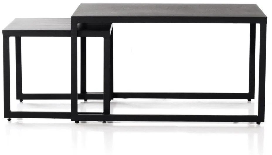 Sensum Hasseludden Odkládací stolek set, 90 × 60 × 60 cm, 50 × 50 × 43 cm, ocel