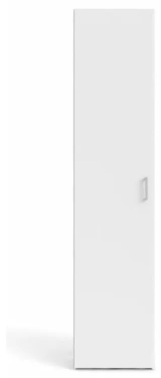 Bílá šatní skříň 39x175 cm Space - Tvilum