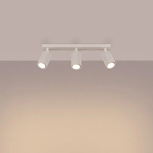 Stropní svítidlo SOLLUX KARBON 3L krémová GU10 3x10W bez žárovek SL.1600