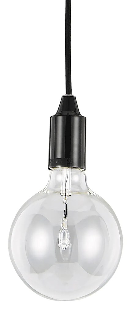 Závěsné svítidlo Ideal Lux Edison SP1 nero 113319 černé