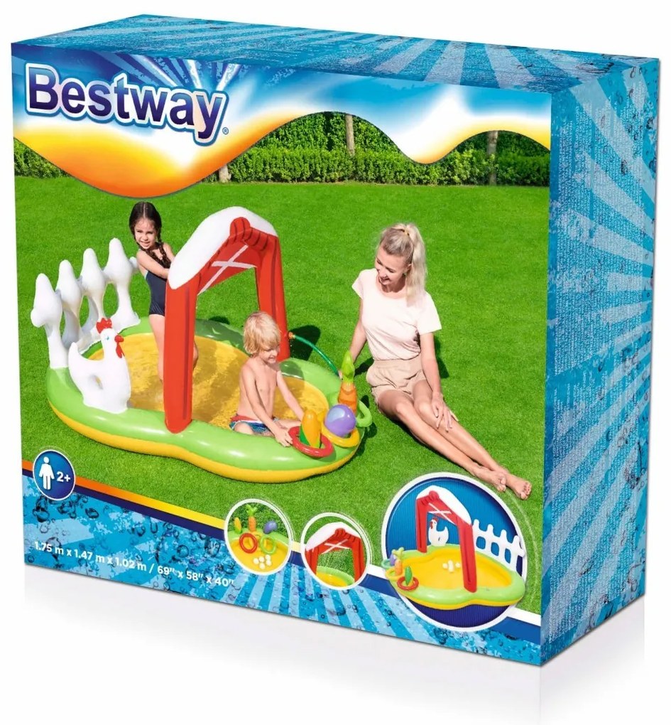 BESTWAY 53065 Bazének Joyful Farm 175x147x102cm, KX6083