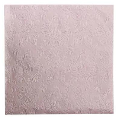 LENE BJERRE Papírové ubrousky UNI, růžové, 33 x 33 cm