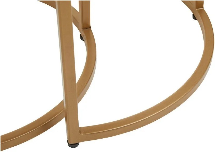 Odkládací stolky v sadě 2 ks s mramorovou deskou 28x45 cm Varana – Premier Housewares
