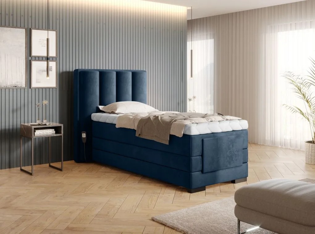 jednolůžko boxspring VEROS - Nube 40 - 90x200cm - polohovatelné