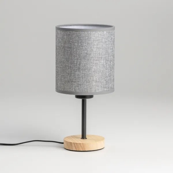 Brilagi - Stolní lampa NUBILA WOOD 1xE27/25W/230V dub/šedá