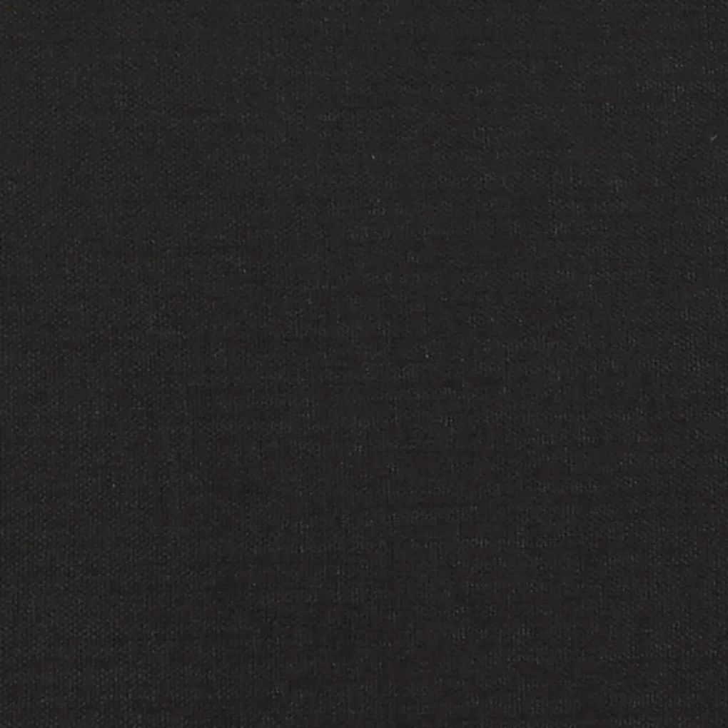 2místná rozkládací pohovka se 2 polštáři černá textil - Default Title