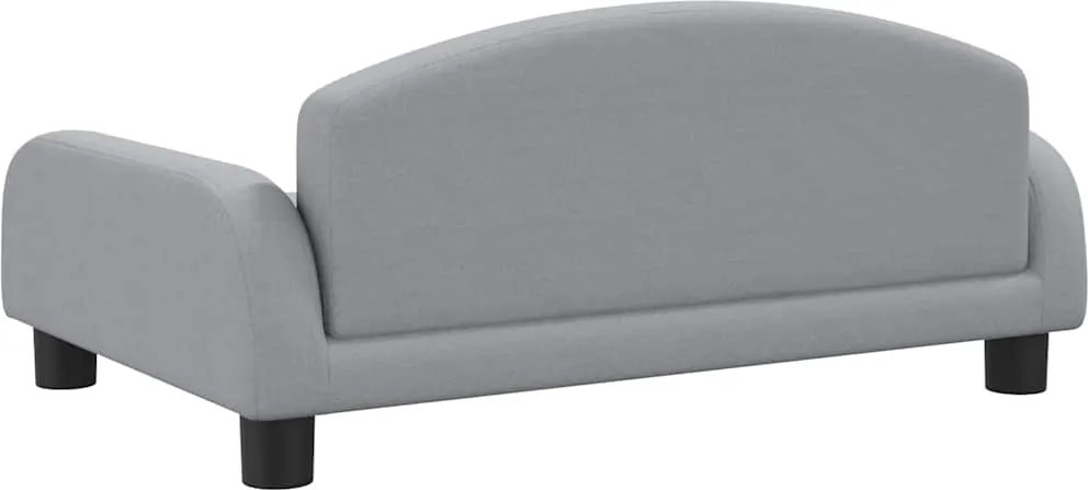 Pelíšek pro psy světle šedý 70 x 45 x 30 cm textil 171960