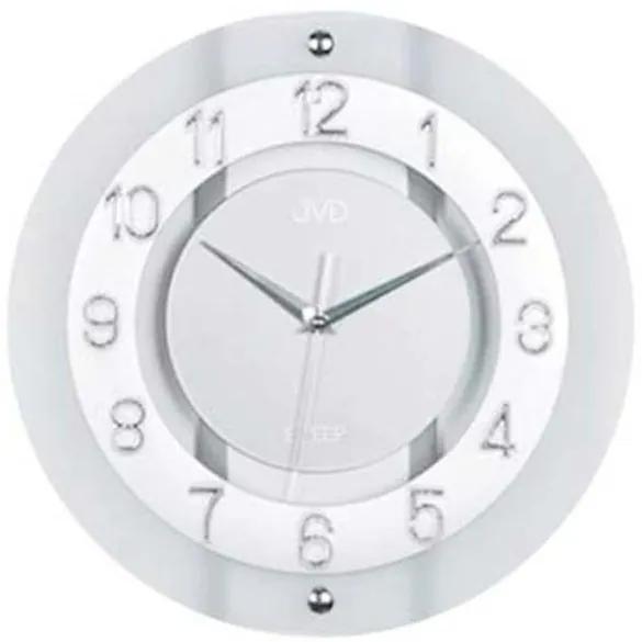 Luxusní skleněné netikající hodiny JVD NS2534.1