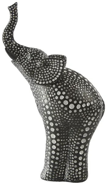 ELEPHANT LUCKY 01 dekorativní soška SLON černý 12x9x20 cm Mybesthome
