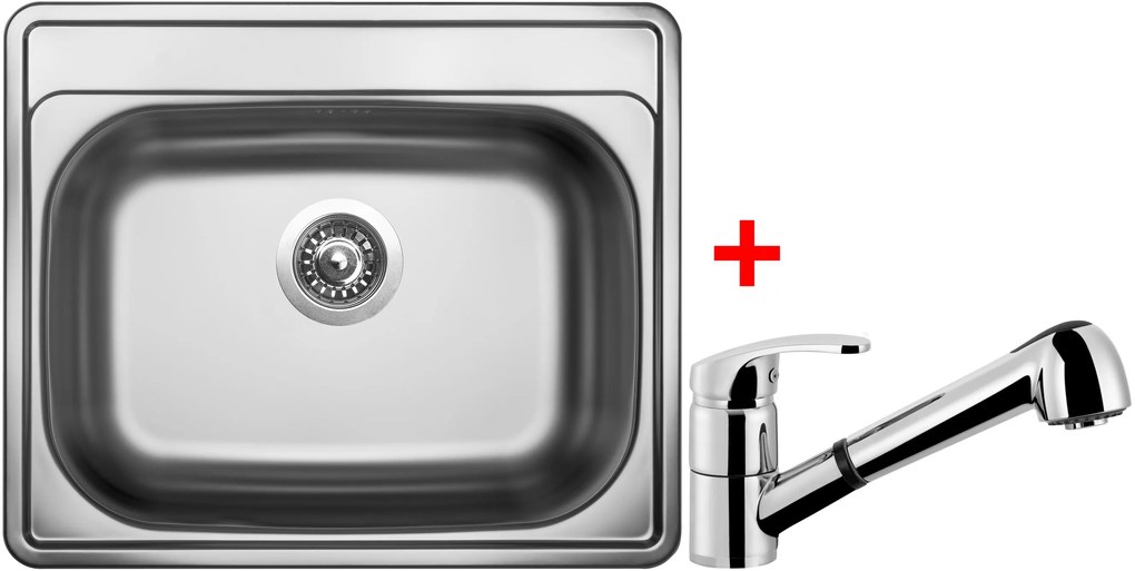 Set Sinks COMFORT 600 V matný + baterie LEGENDA S