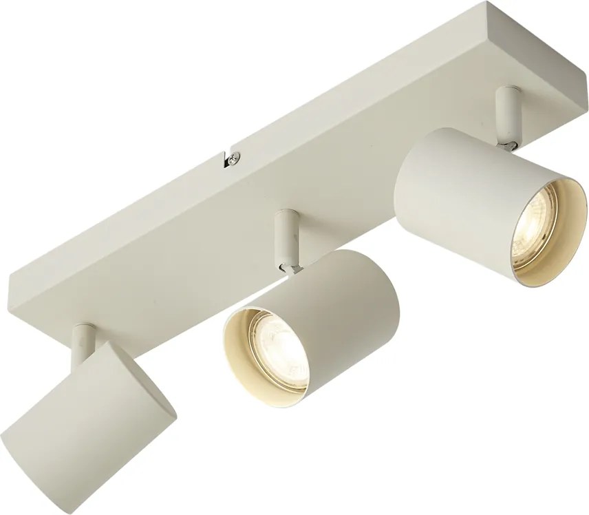 Moderní stropní bodové svítidlo béžové 3-světla nastavitelné - Jeana