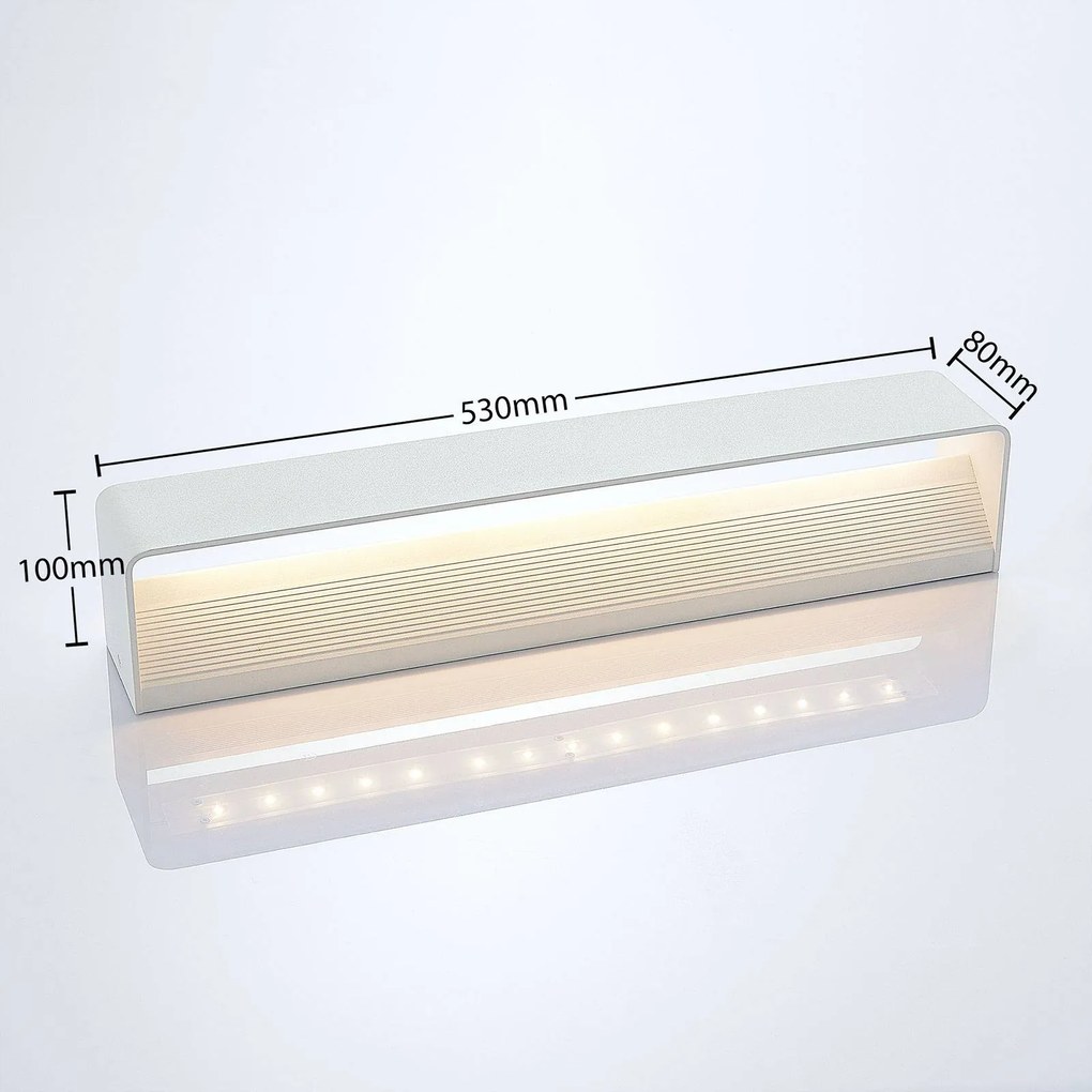 Nástěnné LED světlo Lonisa, bílé, 53 cm