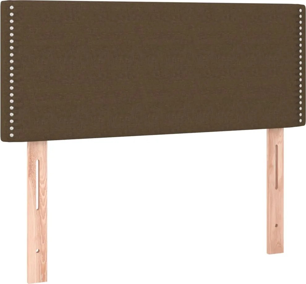 Box spring postel s matrací tmavě hnědá 120x190 cm textil 3269768