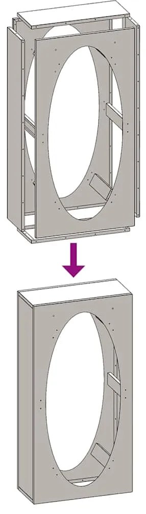 vidaXL Stojan na palivové dřevo bílý Ocel válcovaná za studena