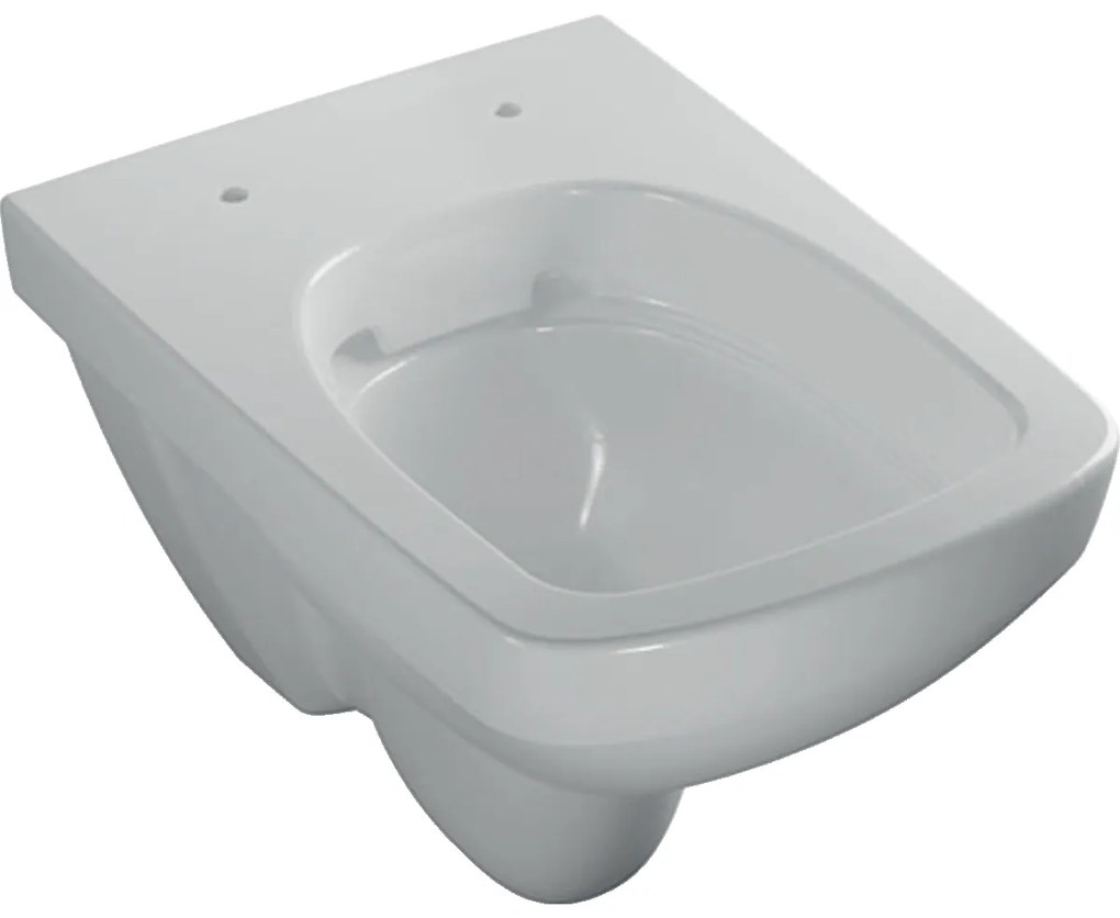 GEBERIT Selnova Compact - Závěsné WC s hlubokým splachováním, hranatý design, Rimfree 500.280.01.1