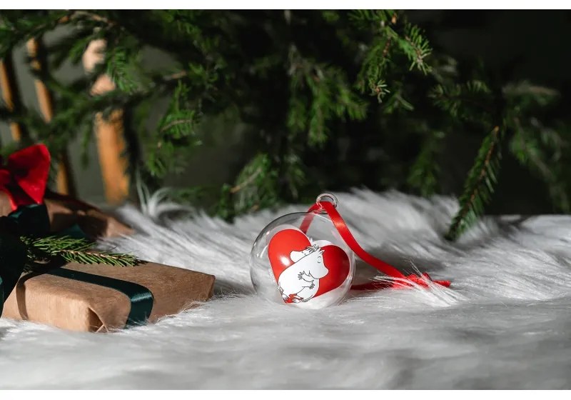 Vánoční ozdoba Moomin Heart 7cm