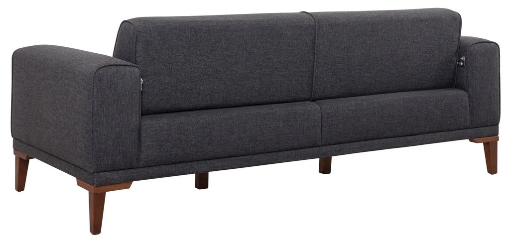 Hanah Home Pohovka LIONES s odkládacím stolkem antracitová 223 cm