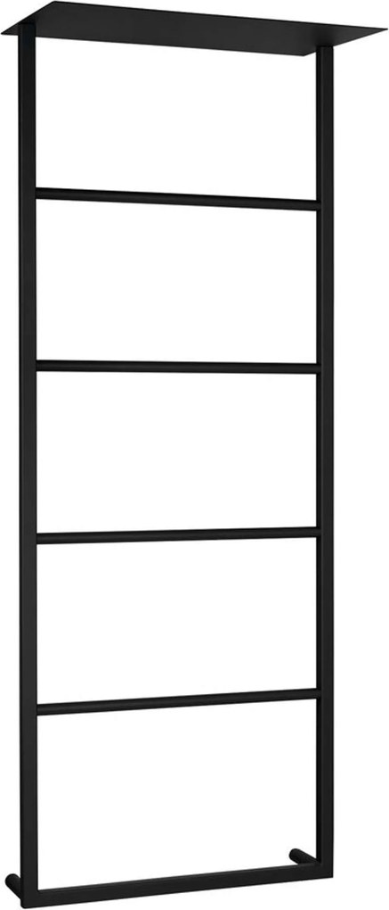 Sapho Ska - Sušák ručníků  s policí 45x118x25 cm, matná černá SKA701