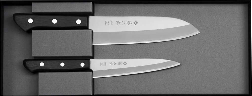 Tojiro Basic VG-10 Sada Nůž Santoku 16,5 cm univerzální 13,5 cm