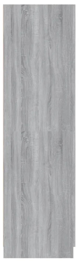 Šatní skříň šedá sonoma 80 x 52 x 180 cm kompozitní dřevo - Default Title