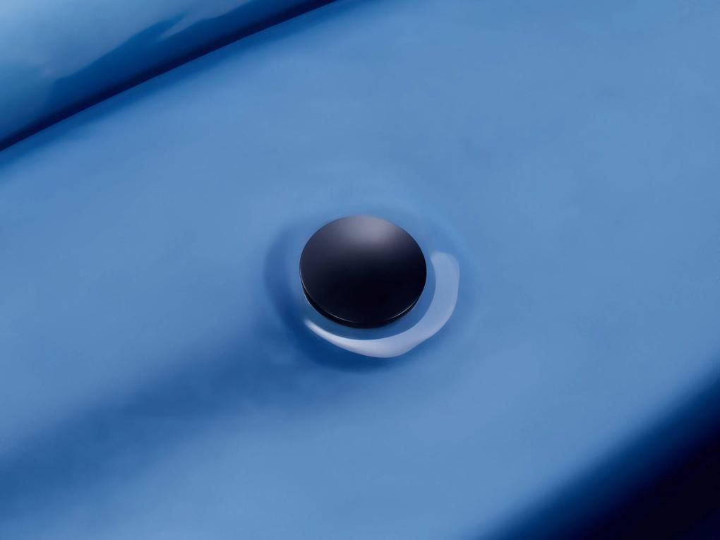 Volně stojací vana 169 x 78 cm modrá BLANCARENA Beliani
