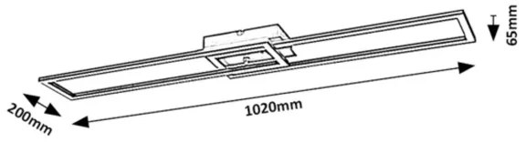 Rabalux 71004 - LED Stmívatelné stropní svítidlo NEFERTUM LED/38W/230V + DO