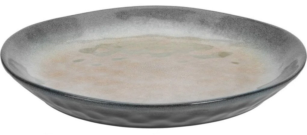 Kameninový dezertní talíř Dario, 20 cm, hnědá