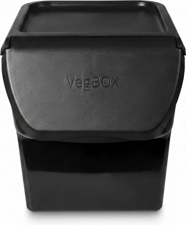 VILDE Úložný box na brambory a cibuli s větráním, VEGBOX černý (14l - 5-8kg brambor)